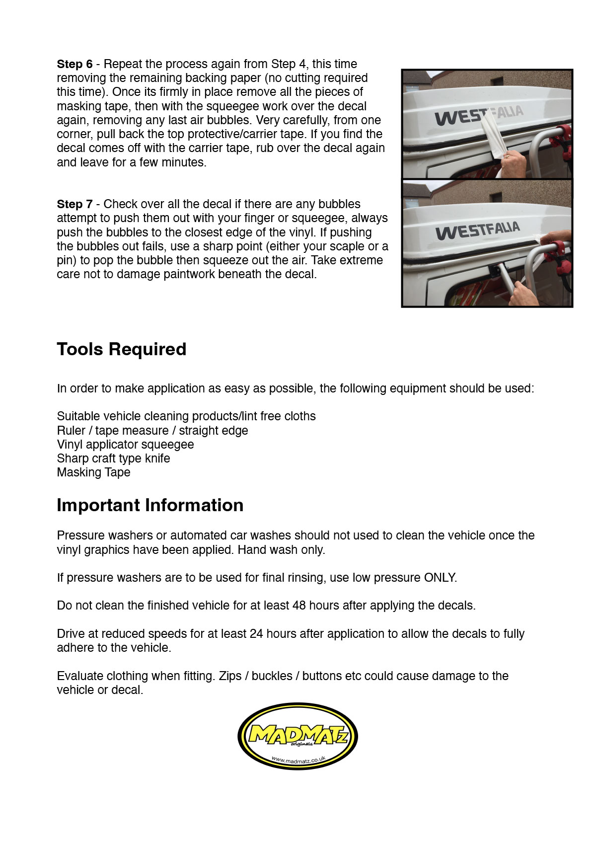 Fitting Guides - Madmatz