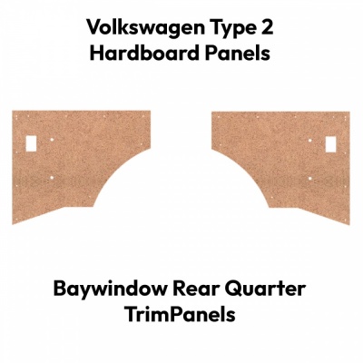 VW Bay Window Hardboard Rear Quarter Trim Panels - Madmatz