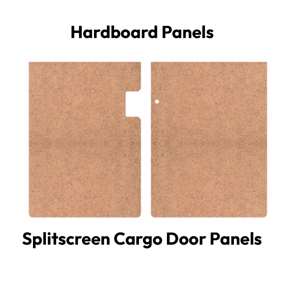 Split Screen Hardboard Cargo Door Trim Panels - Madmatz