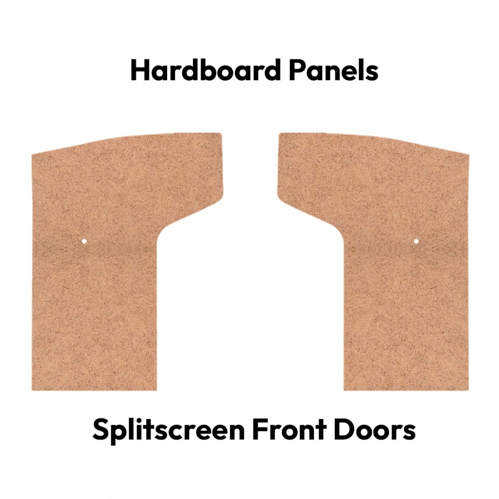 Split Screen Hardboard Front Door Trim Panels - Madmatz