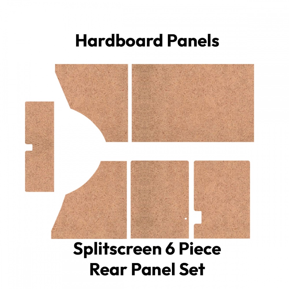 Split Screen Hardboard 6 Piece Trim Panel Set - Madmatz