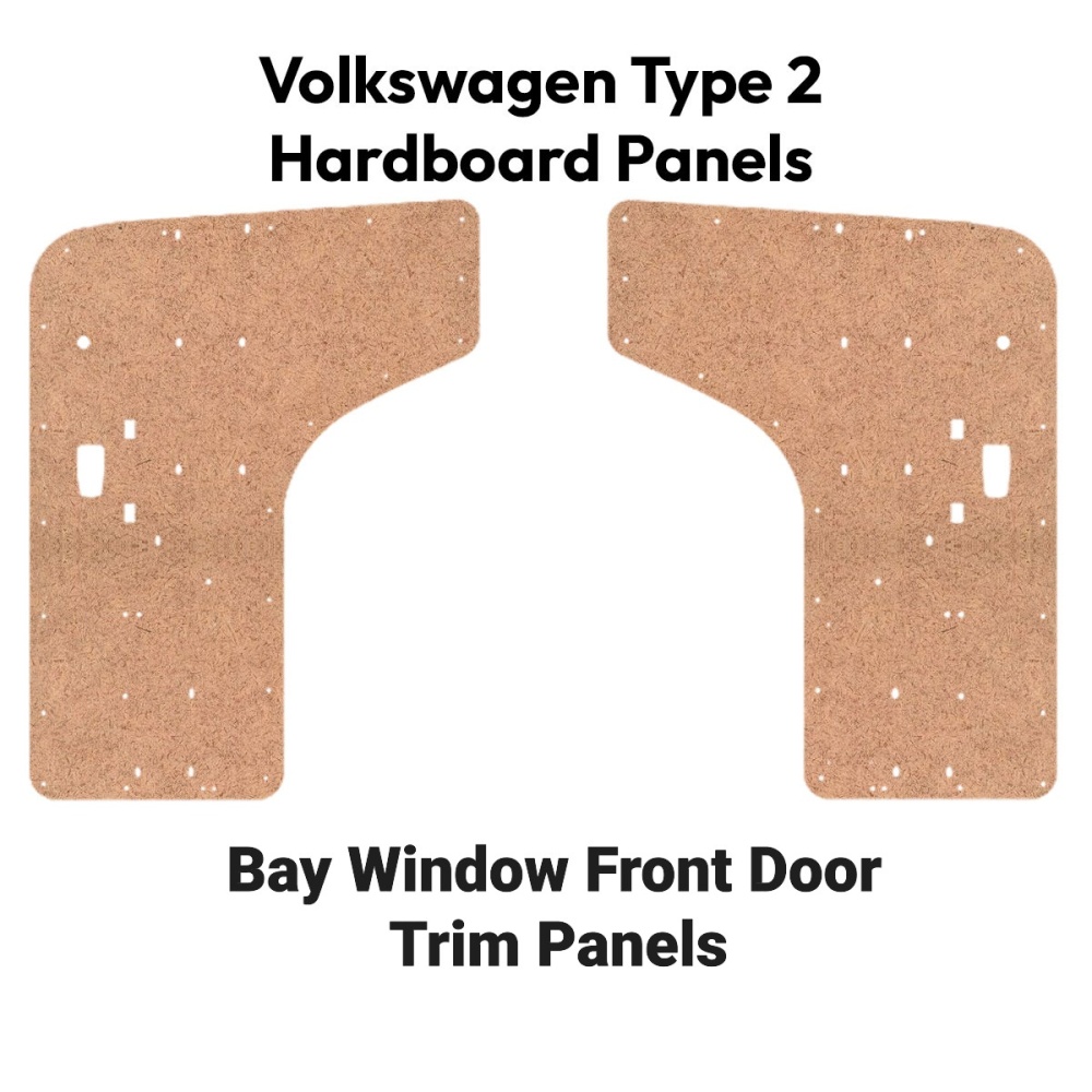 VW Bay Window Hardboard Front Door Trim Panels - Madmatz