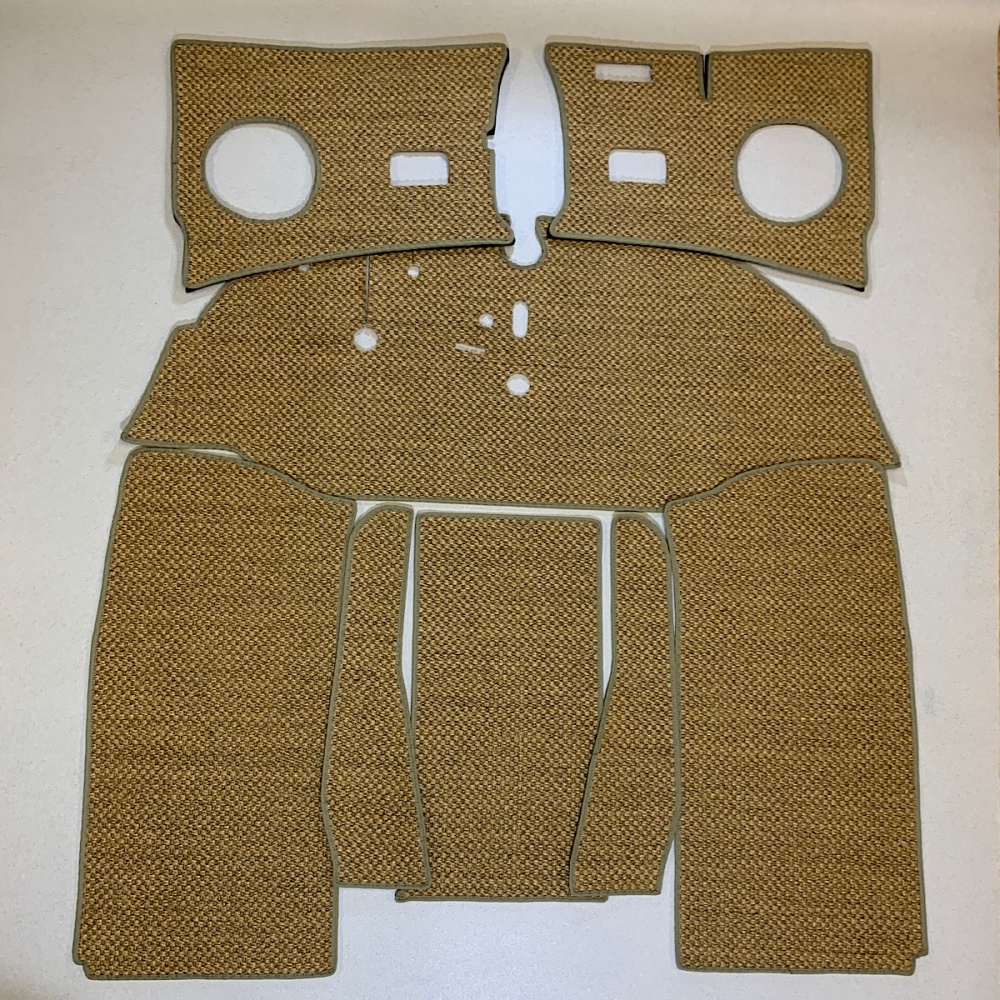 Sisal Split Screen Full Carpet Set For Walk Through Bus - Madmatz